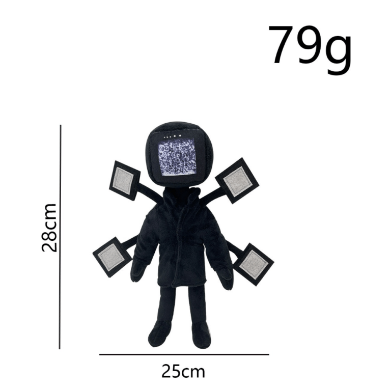 Black Double Plunger Cameraman Plush | Skibidi Toilet Plush