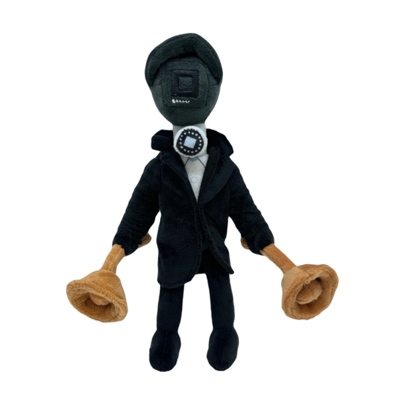 Black Double Plunger Cameraman Plush | Skibidi Toilet Plush